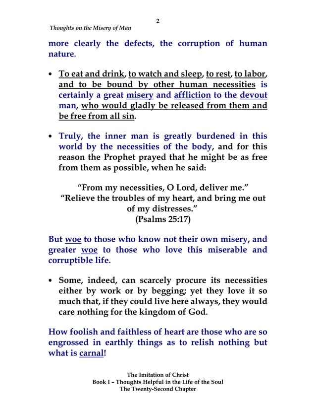 Thoughts on the Misery of Man | PDF | Christianity | Religion ...