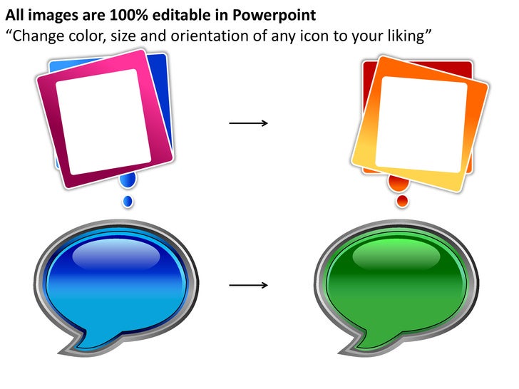 call outs thoughts style 2 powerpoint presentation templates