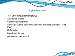 ThoughtWorks Approach 2009 | PPT