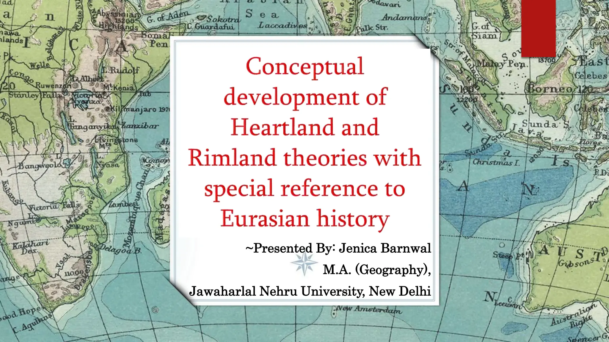 Conceptual development of Heartland and Rimland theories with special ...