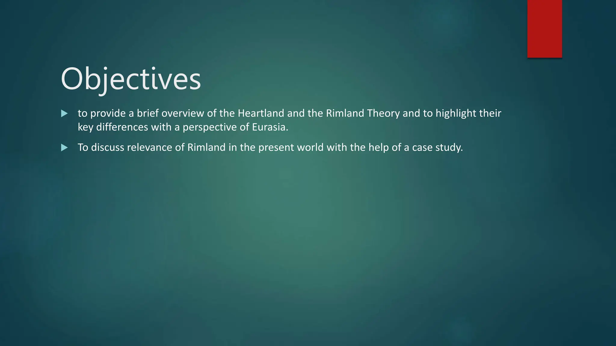 Conceptual development of Heartland and Rimland theories with special ...