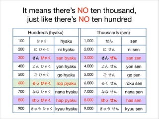 Thousands and bigger numbers in Japanese | PDF