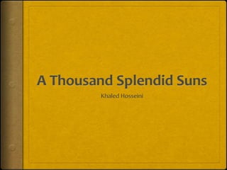Thousand splendid suns | PPTX