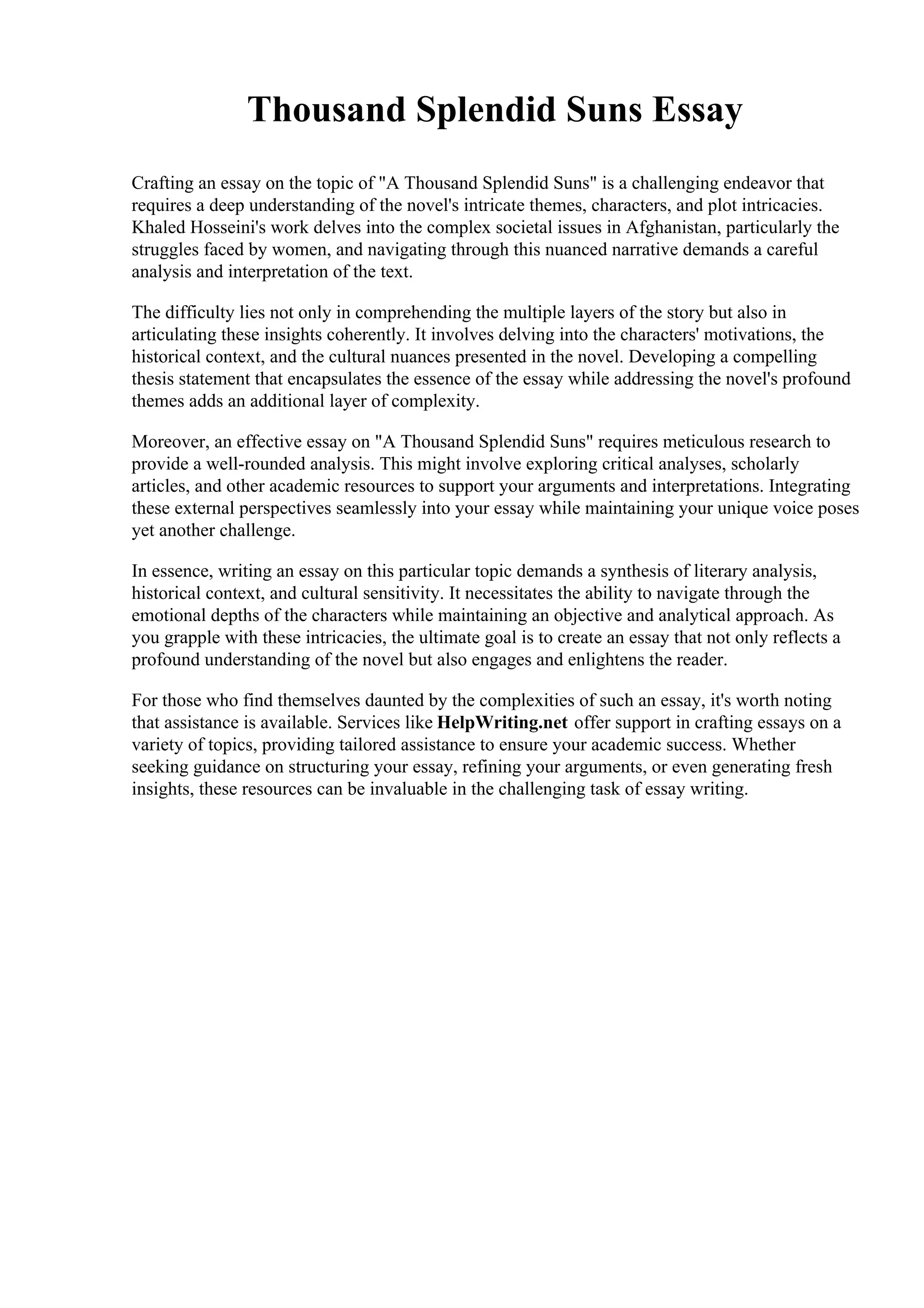 Thousand Splendid Suns Essay.pdf