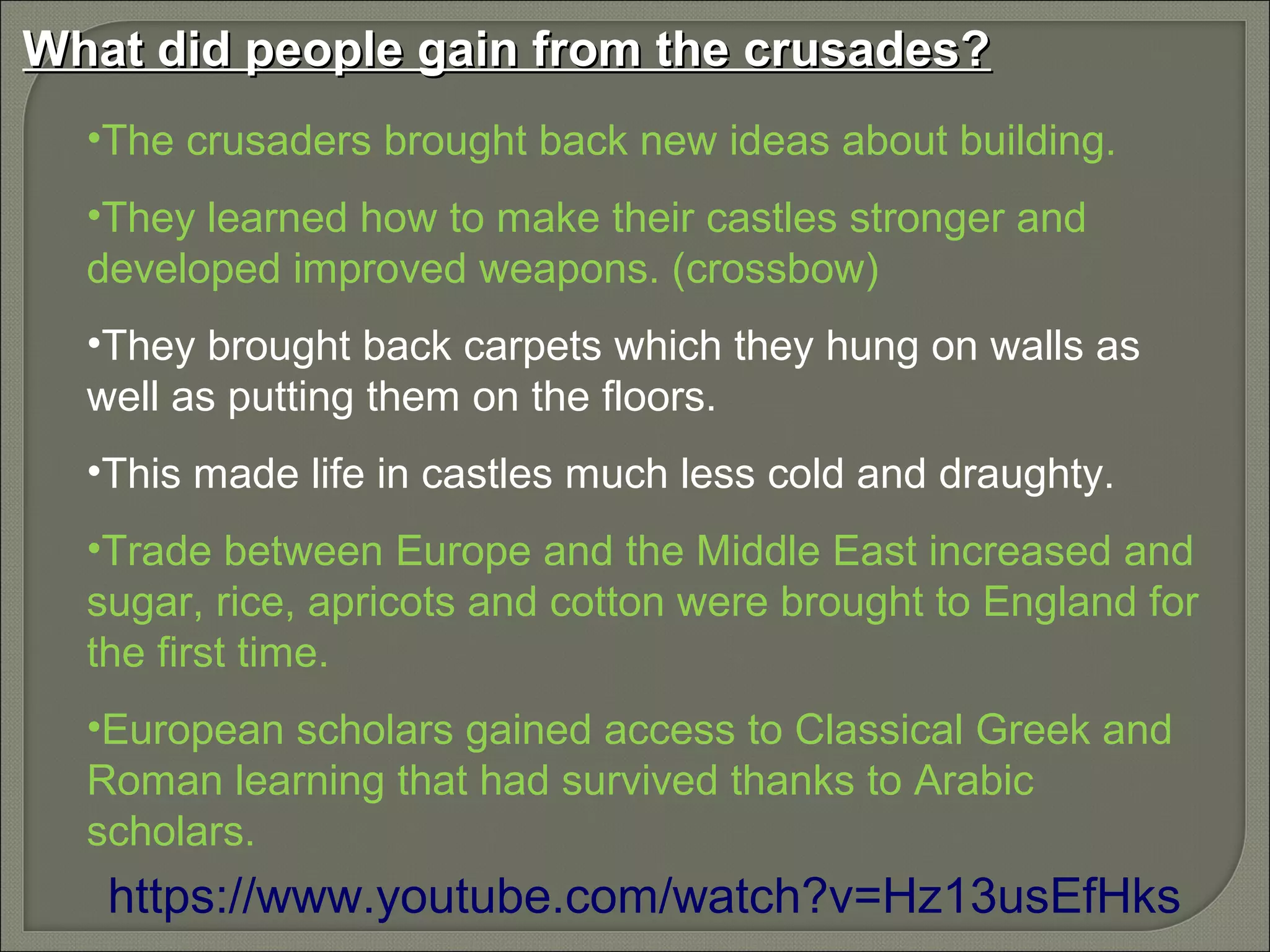 Brief Look at the Crusades | PPT