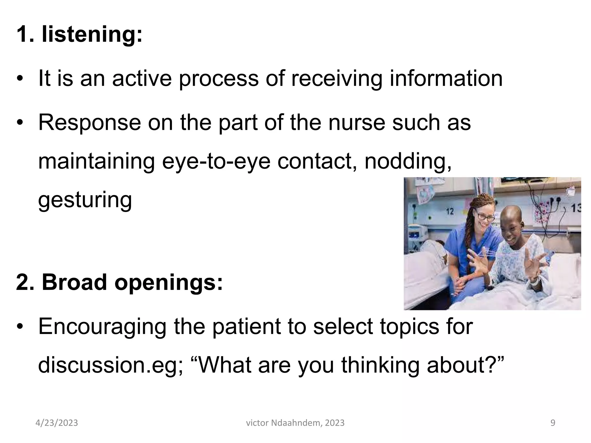 EFFECTIVE THERAPEUTIC COMMUNICATION | PPTX
