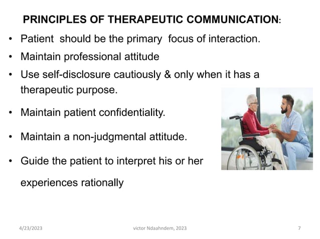 EFFECTIVE THERAPEUTIC COMMUNICATION | PPT