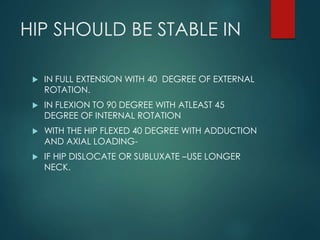 total hip arthroplasty | PPTX