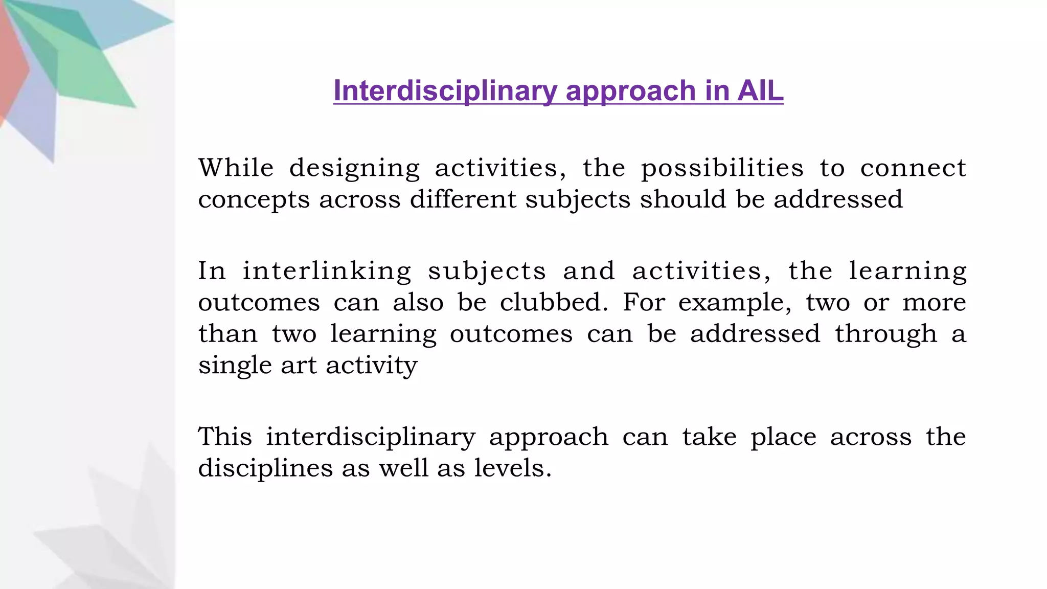 Module 3: Art Integrated Learning | PPT