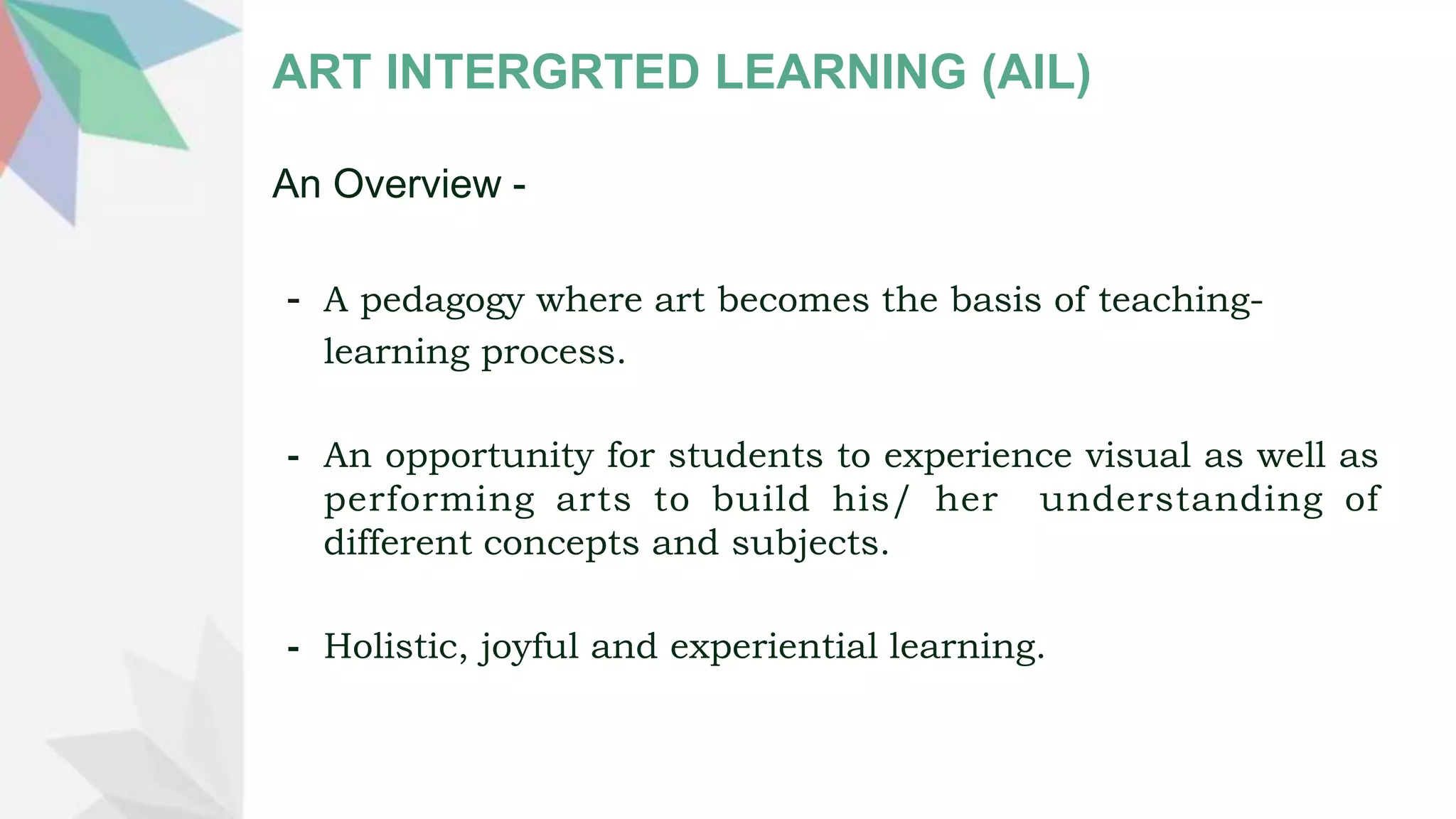 Module 3: Art Integrated Learning | PPT