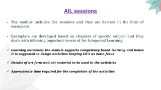 Module 3: Art Integrated Learning | PPT