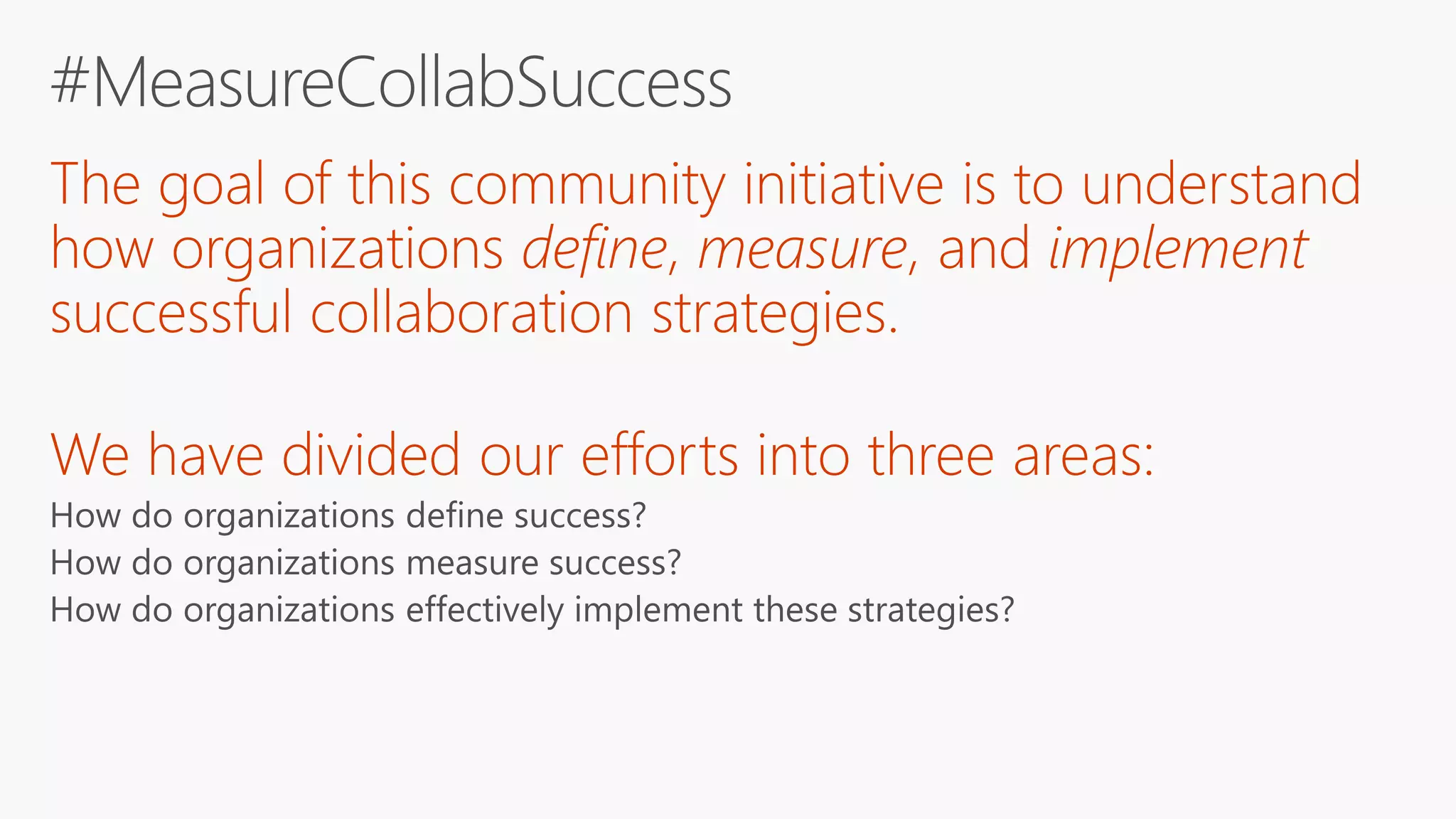 Measuring Collaboration Success | POTX