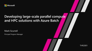 Azure Batch development | PPTX