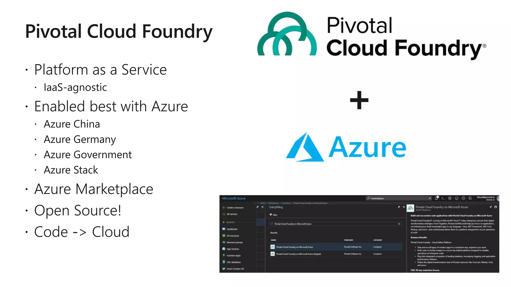 Using Pivotal Cloud Foundry across Azure and Azure Stack | PPT