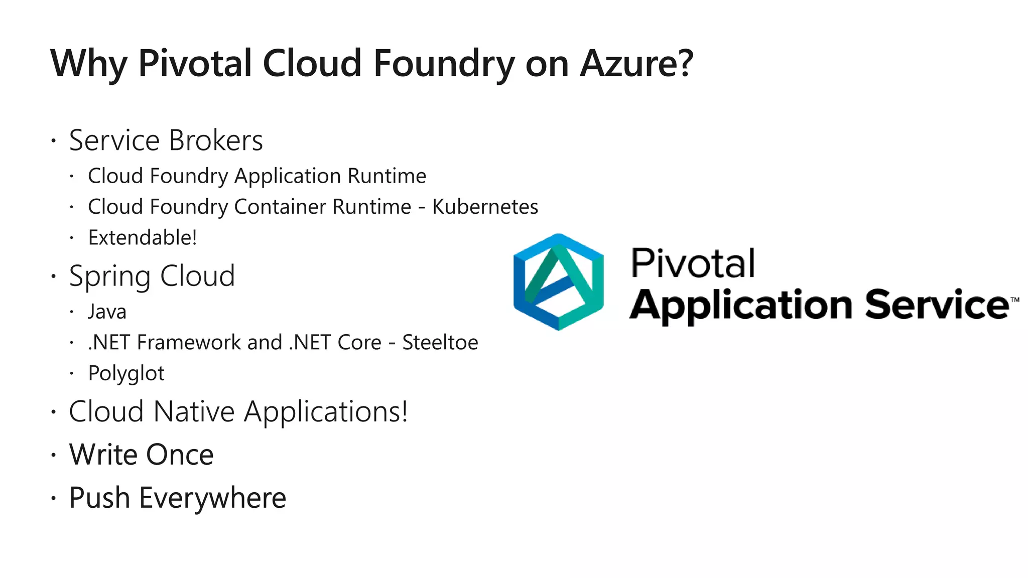 Using Pivotal Cloud Foundry Across Azure And Azure Stack Ppt