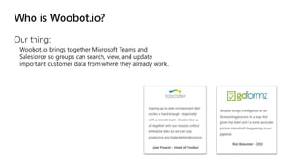 Woobot.io connects Salesforce with Microsoft Teams | PPT