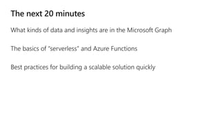 Azure Functions and Microsoft Graph | PPT
