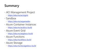 Multiplayer Server Scaling with Azure Container Instances | PPT