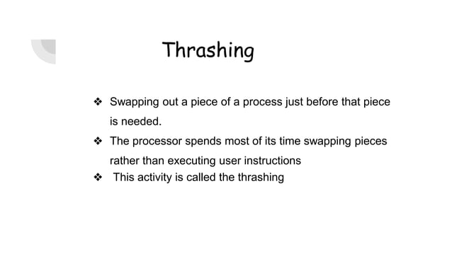 Allocation Of Frames And Thrashing Pptx Operating Systems Computer