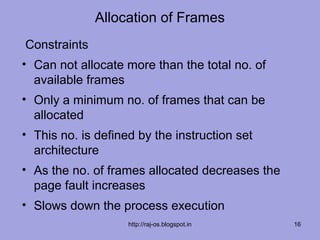 Thrashing allocation frames.43