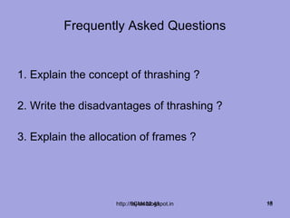 Thrashing allocation frames.43 | Operating Systems | Computer Software and Applications