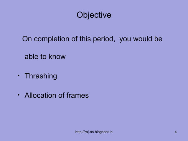 Thrashing Allocation Frames43 Operating Systems Computer Software