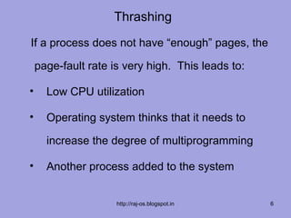 Thrashing allocation frames.43