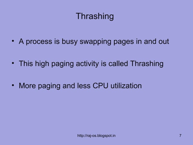 Thrashing allocation frames.43 | Operating Systems | Computer Software and Applications