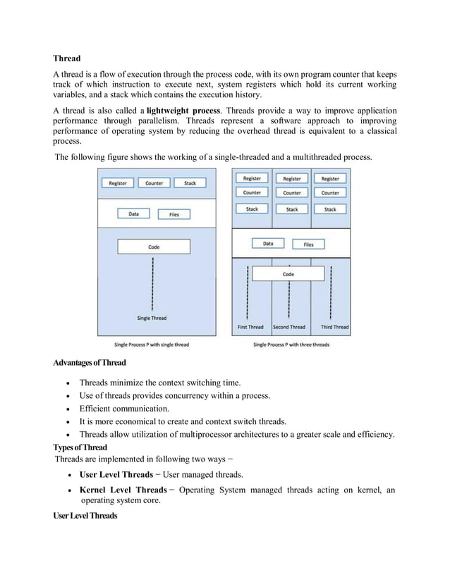 Thread | PDF | Operating Systems | Computer Software and Applications