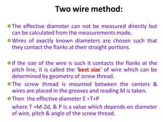 Form Metrology: screw thread measurement.ppt