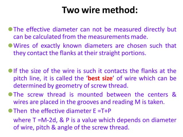 Form Metrology: screw thread measurement.ppt | Needlework | Arts and Crafts