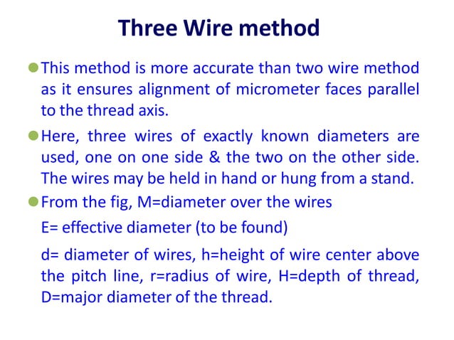 Form Metrology: screw thread measurement.ppt | Needlework | Arts and Crafts