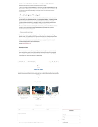 Introduction To Thread Pools In Java | PDF