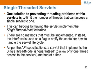 SCWCD : Thread safe servlets : CHAP : 8 | PPTX