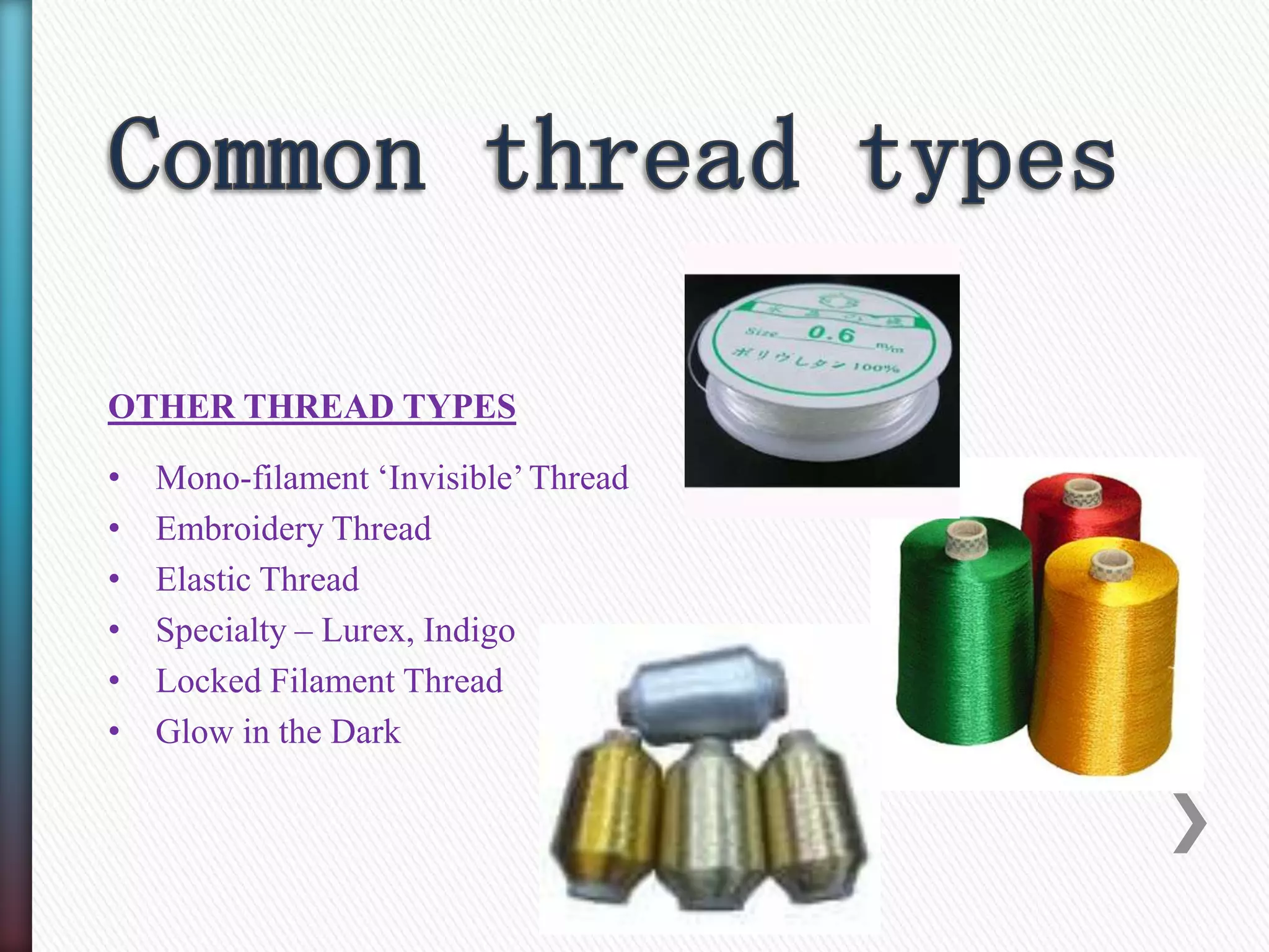 Thread And Seam Construction | PPTX