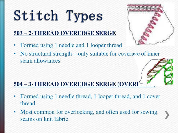 Thread And Seam Construction