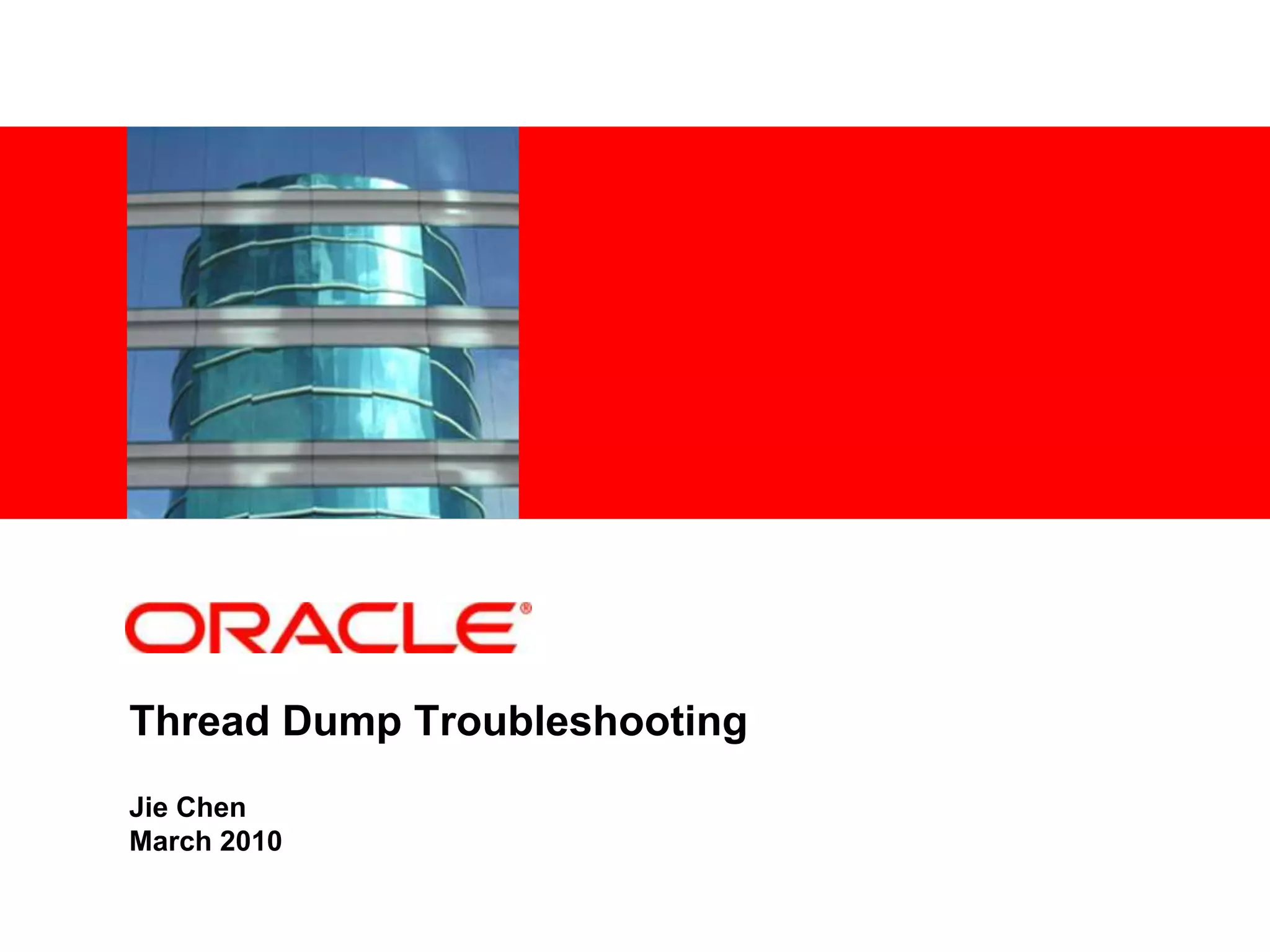 Thread dump troubleshooting | PPT