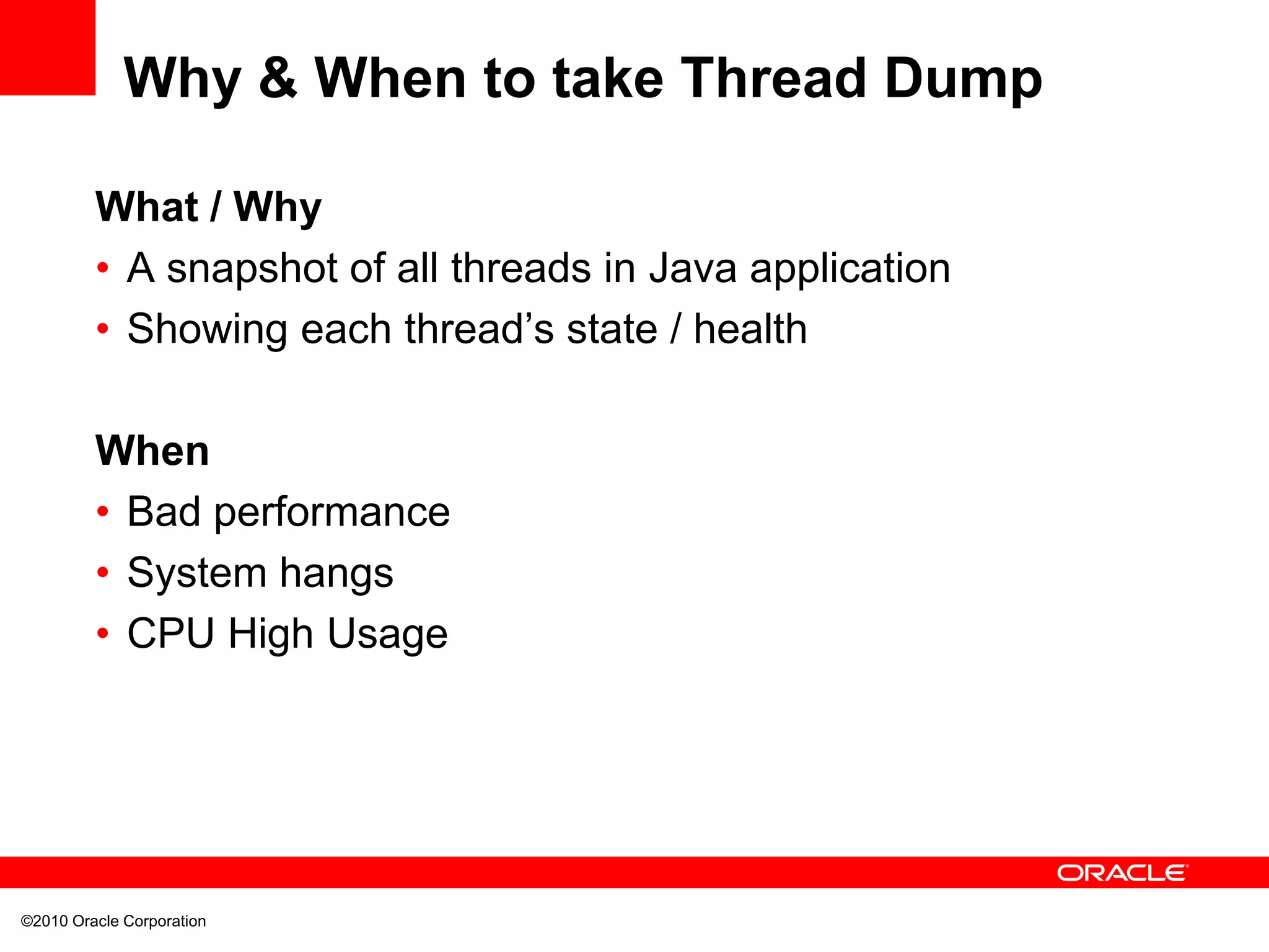 Thread dump troubleshooting | PPT