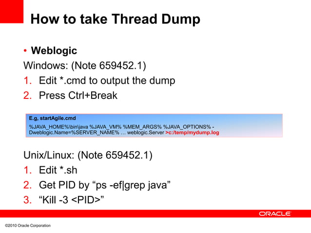Thread dump troubleshooting | PPT