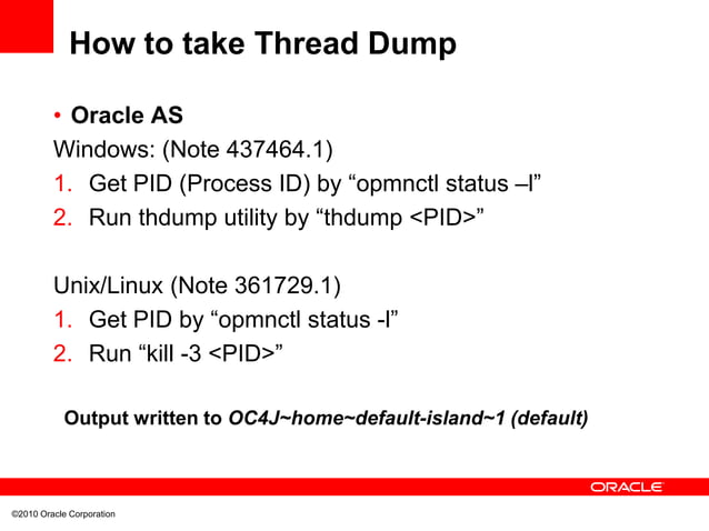 Thread dump troubleshooting | PPT