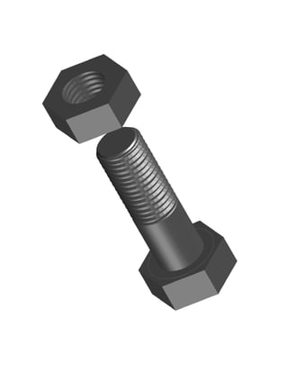 Threaded Bolt And Nut | PDF