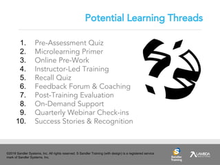 Threaded Learning – Instructional Design for Maximum Results | PDF