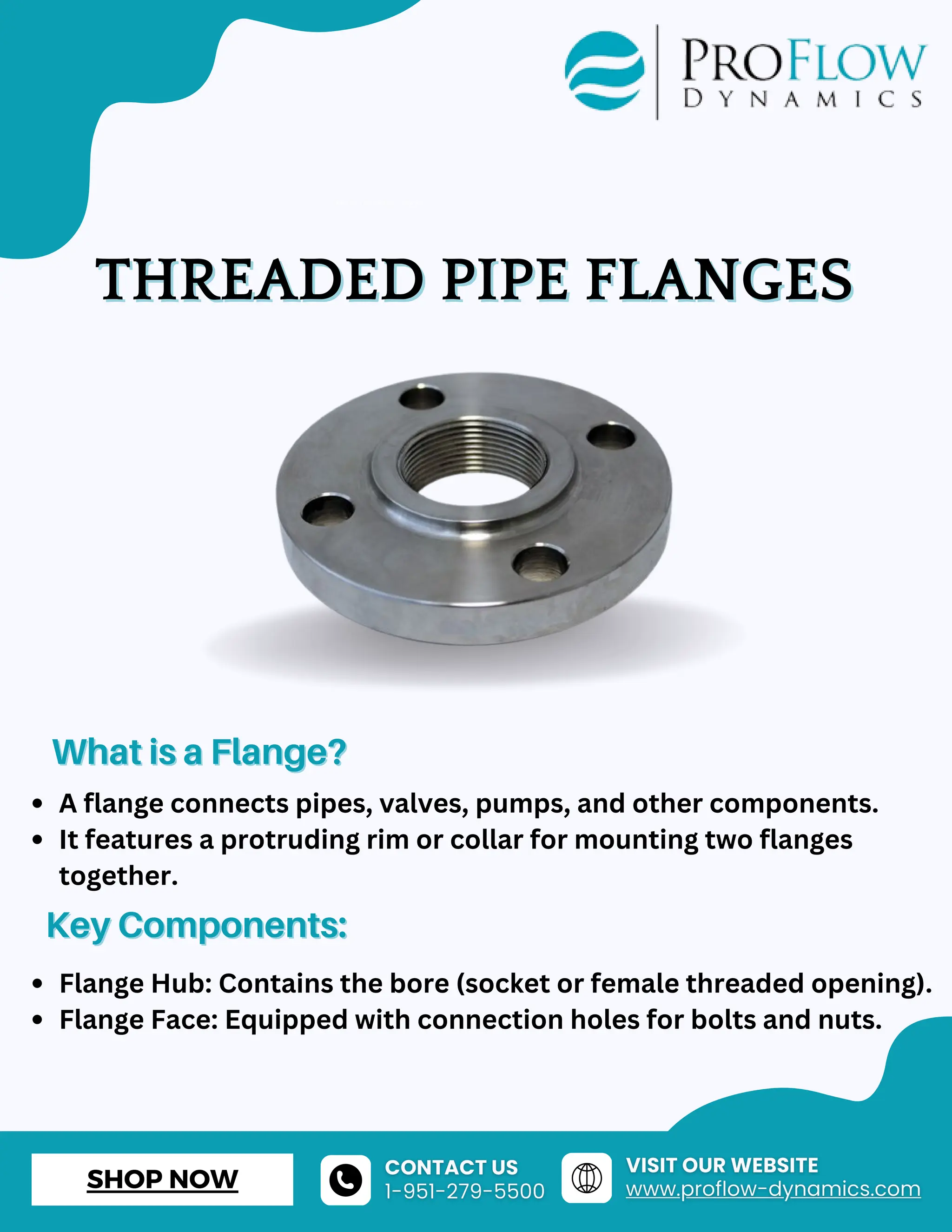 Threaded Pipe Flanges - Proflow Dynamics | PDF