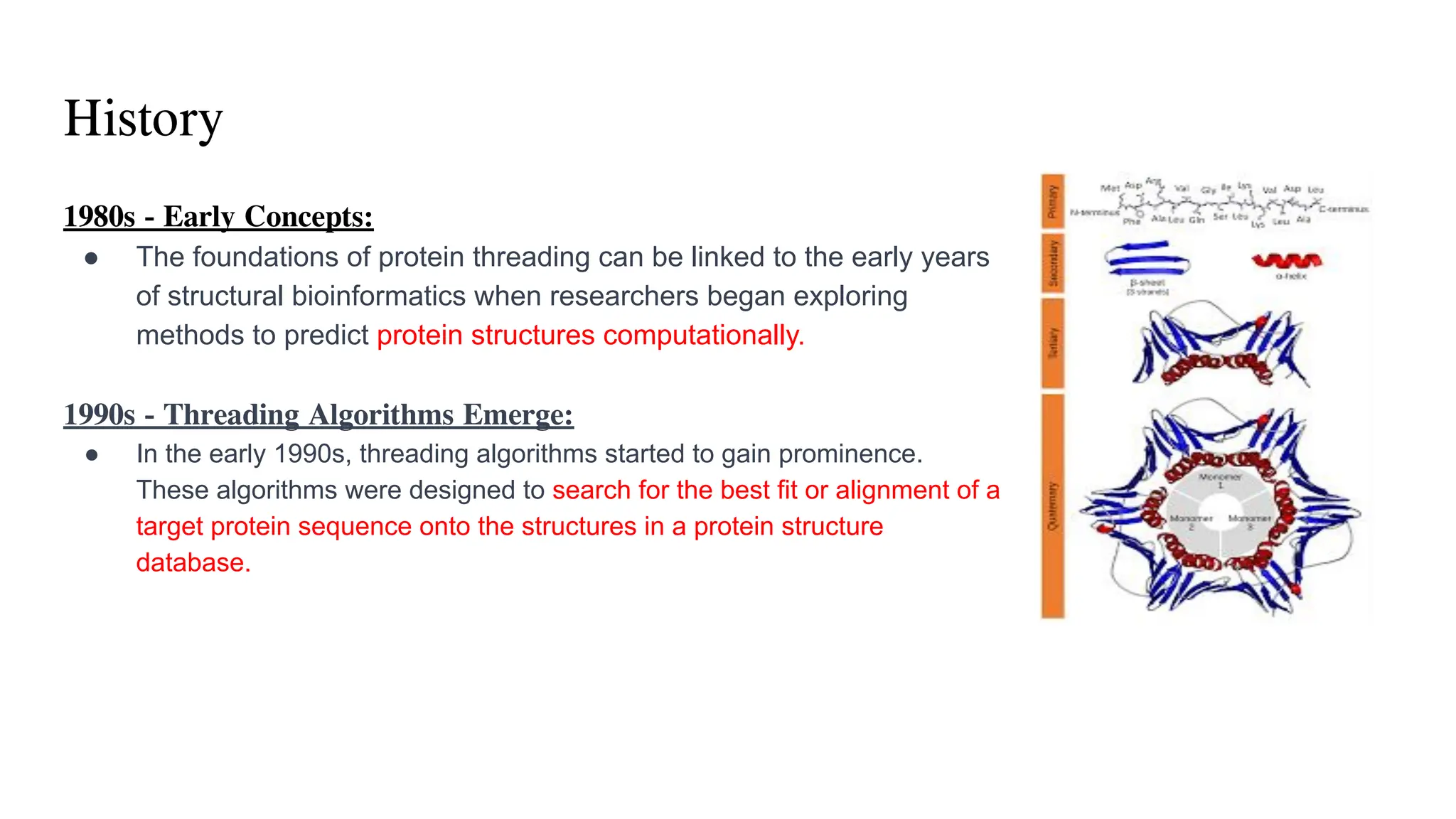 Protein Structure - threading Protein modelling pptx | PDF
