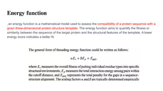 Protein Structure - threading Protein modelling pptx | PDF