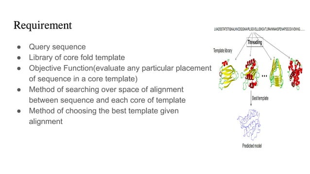 Protein Structure - threading Protein modelling pptx | PDF