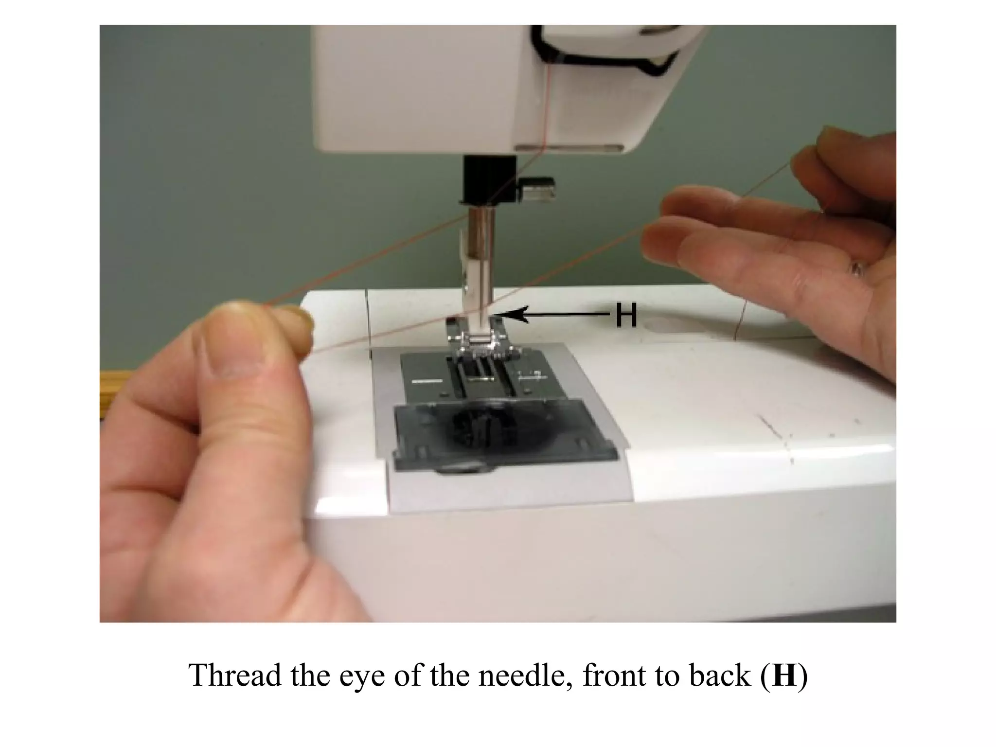 Threading a sewing machine | PPT