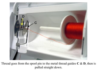 Threading a sewing machine | PPT