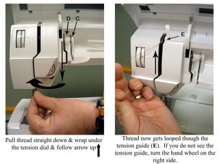 Threading a sewing machine | PPT