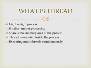 Threading concepts | PPTX